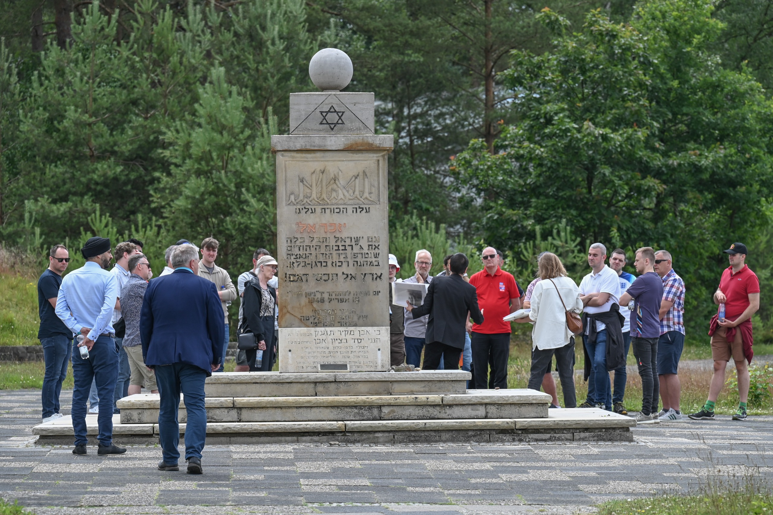 English Football Supporters Together With FA Visit Bergen Belsen During ...