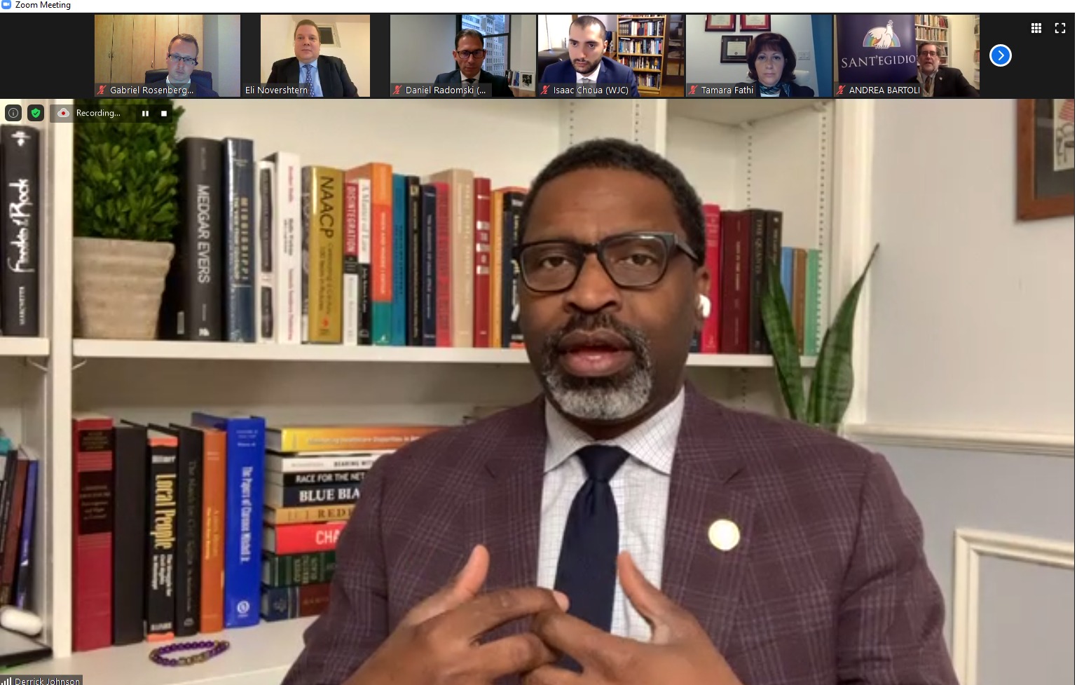 NAACP President Derrick Johnson in address to WJC Jewish Diplomatic ...