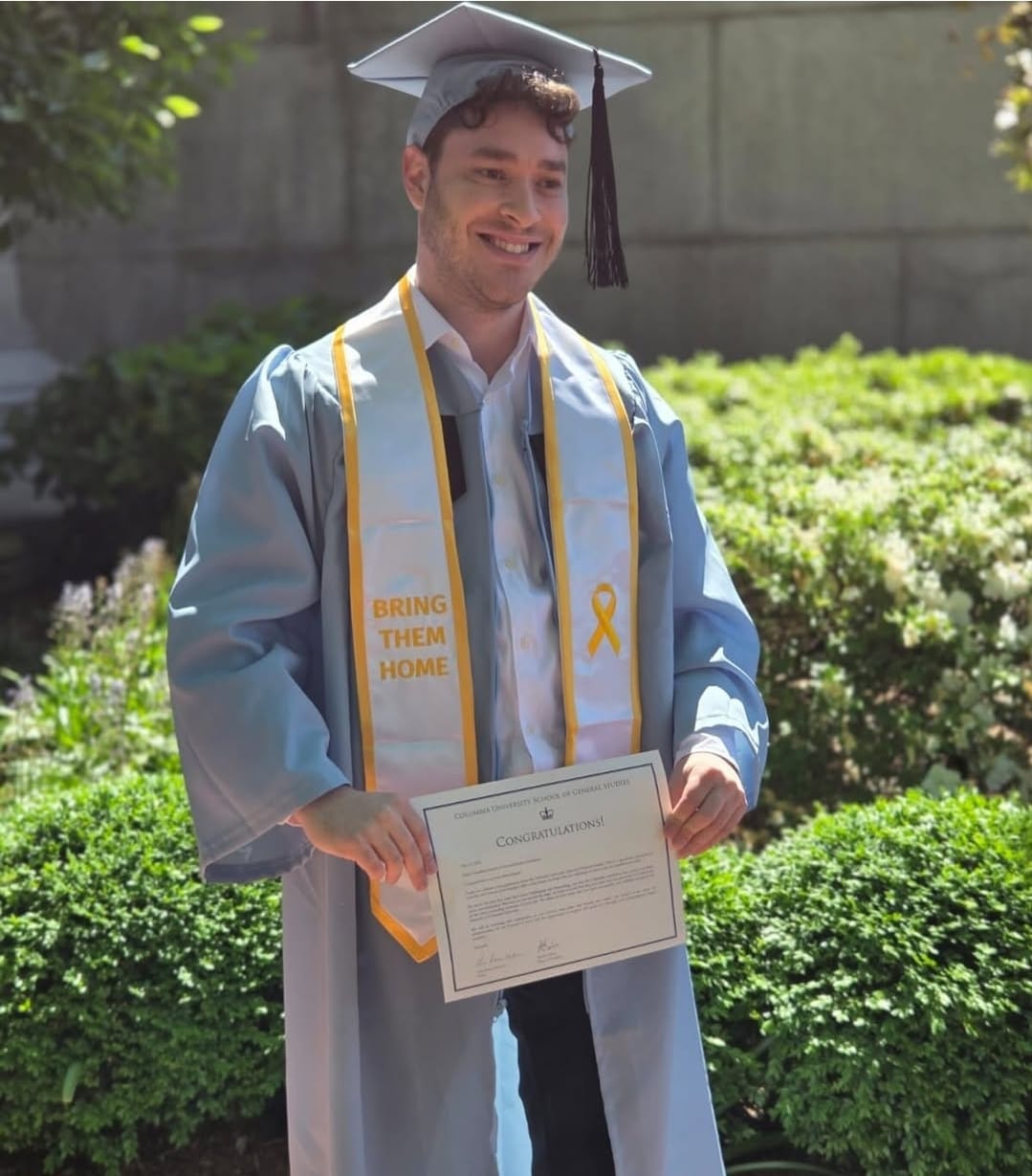 Lauder Fellow Inbar Brands honors the Hostages at Columbia University ...